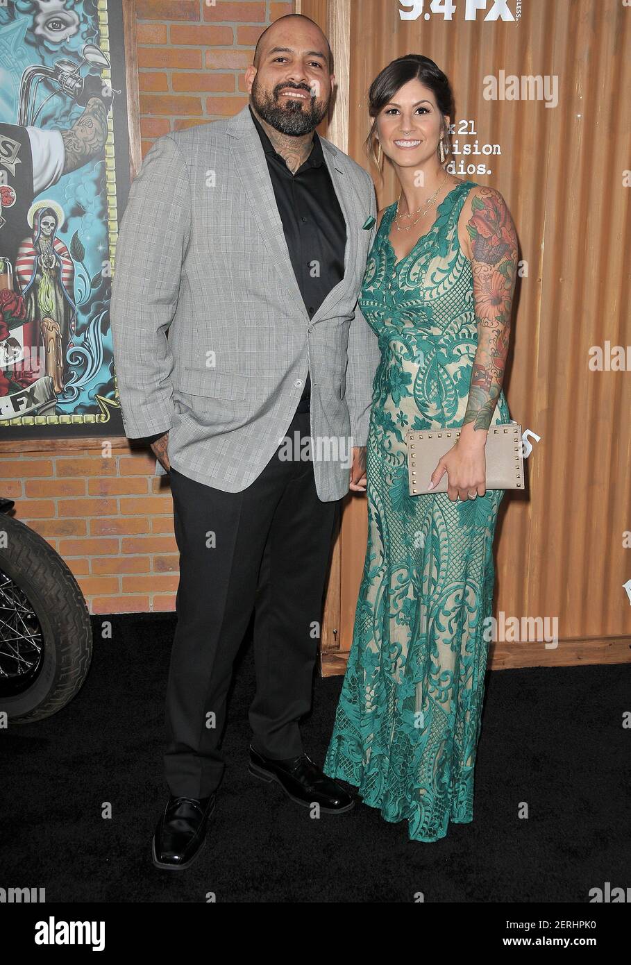 Vincent Rocco Vargas arrives at FX's "Mayans M.C." Premiere held at the ...