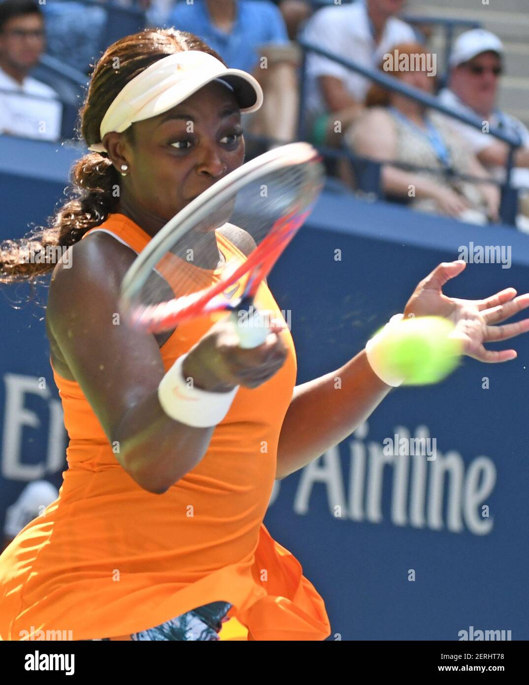 Sloan Stevens (USA) in second round US Open action against Anthelina ...