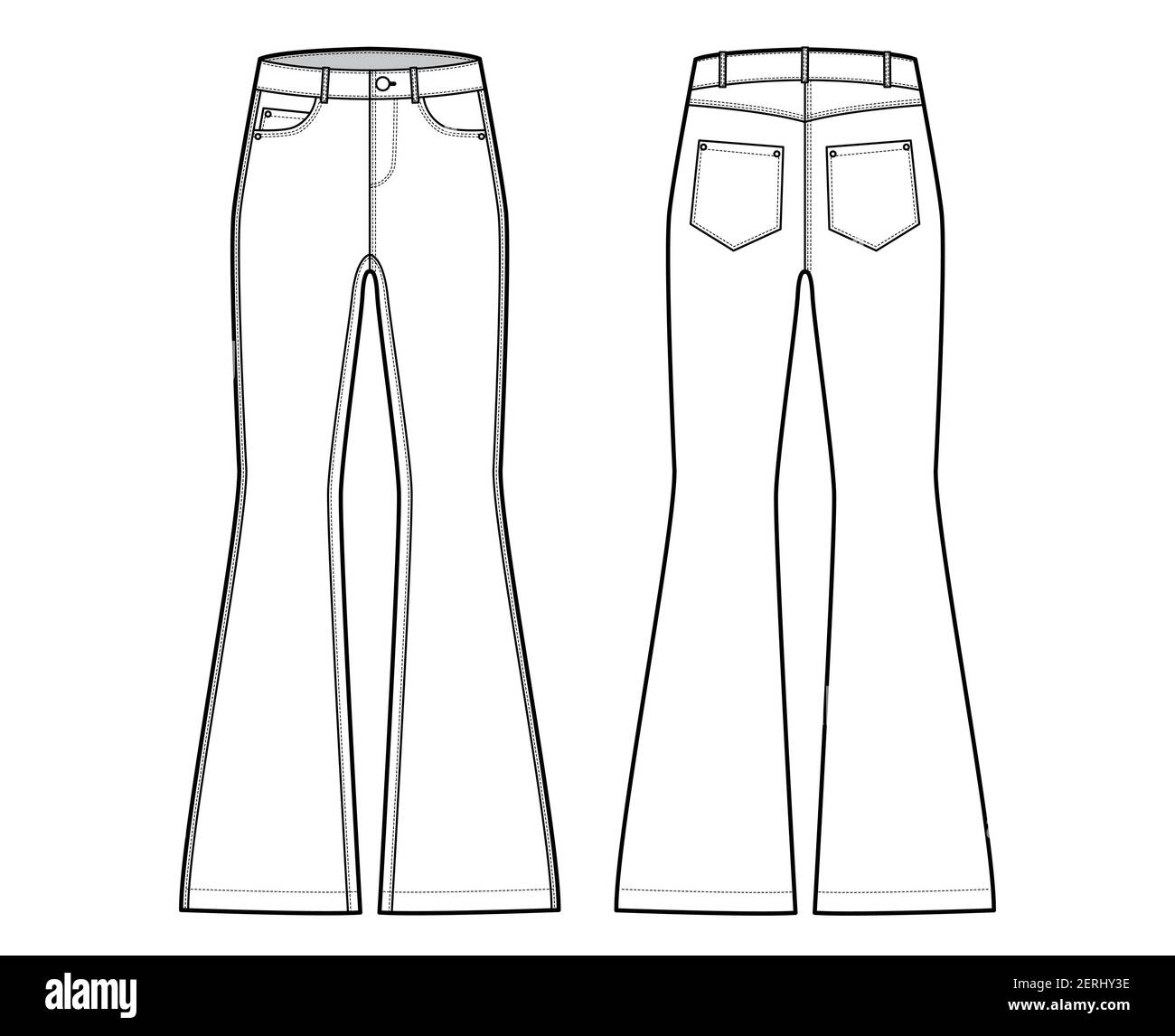 Flared jeans man hi-res stock photography and images - Alamy