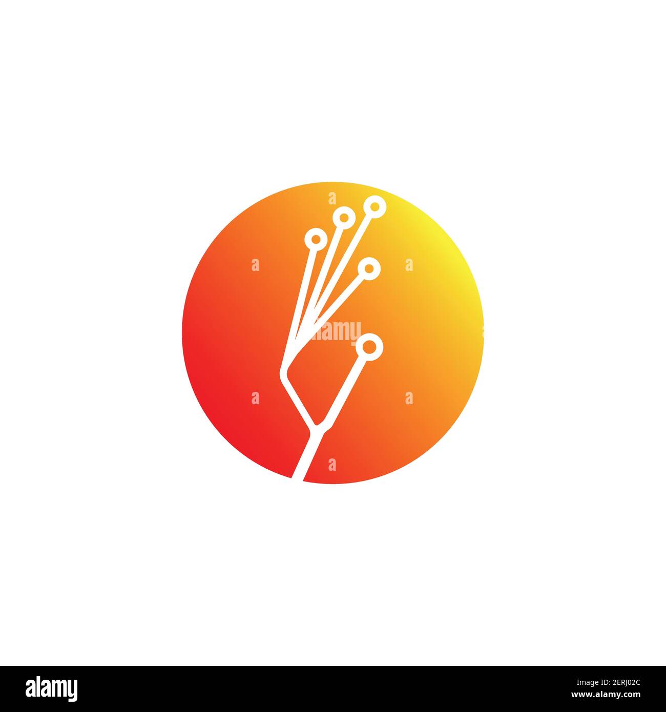 Technology connection icon for apps or websites Stock Vector Image ...