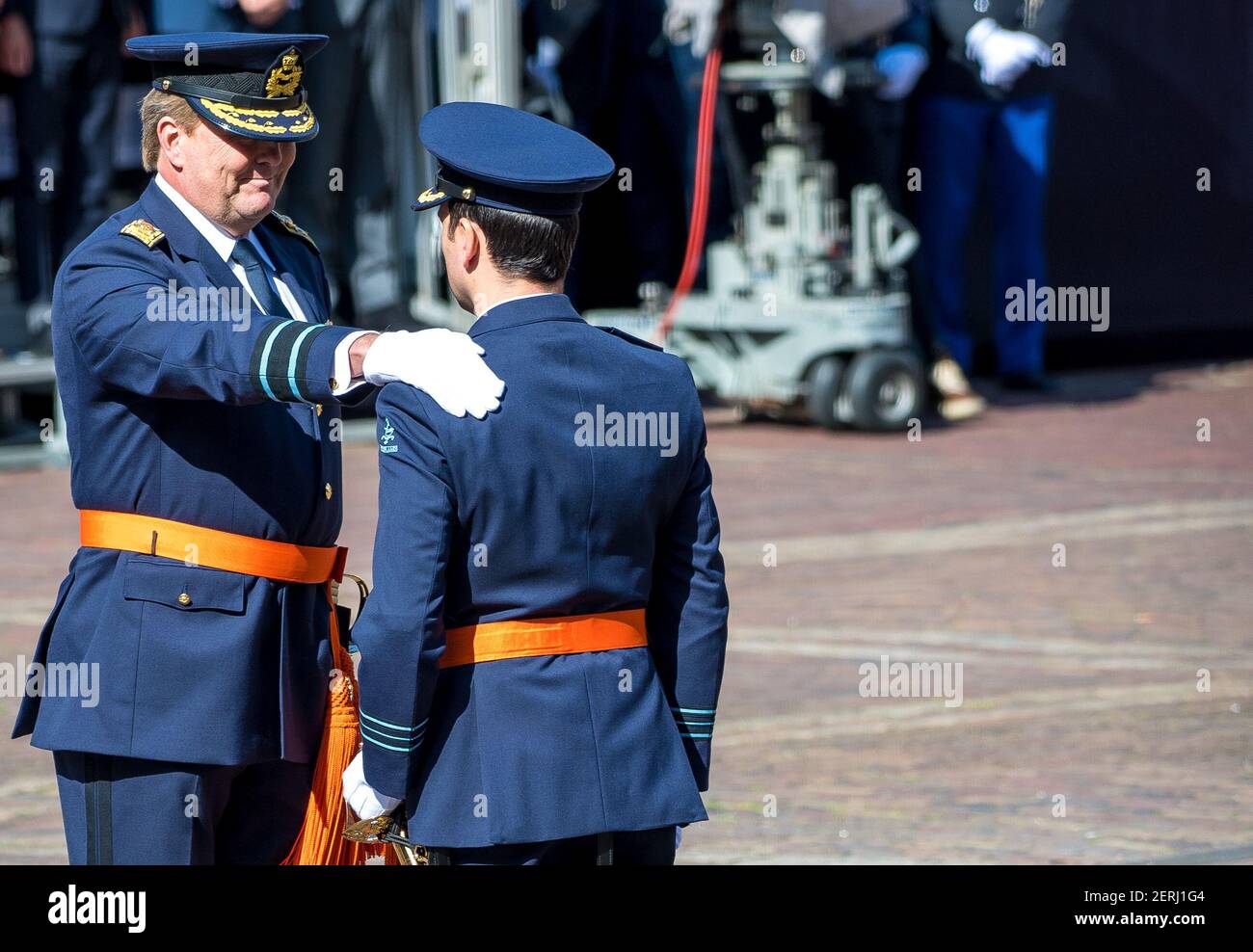 King Willem Alexander and Roy de Ruiter during the presentation of the ...