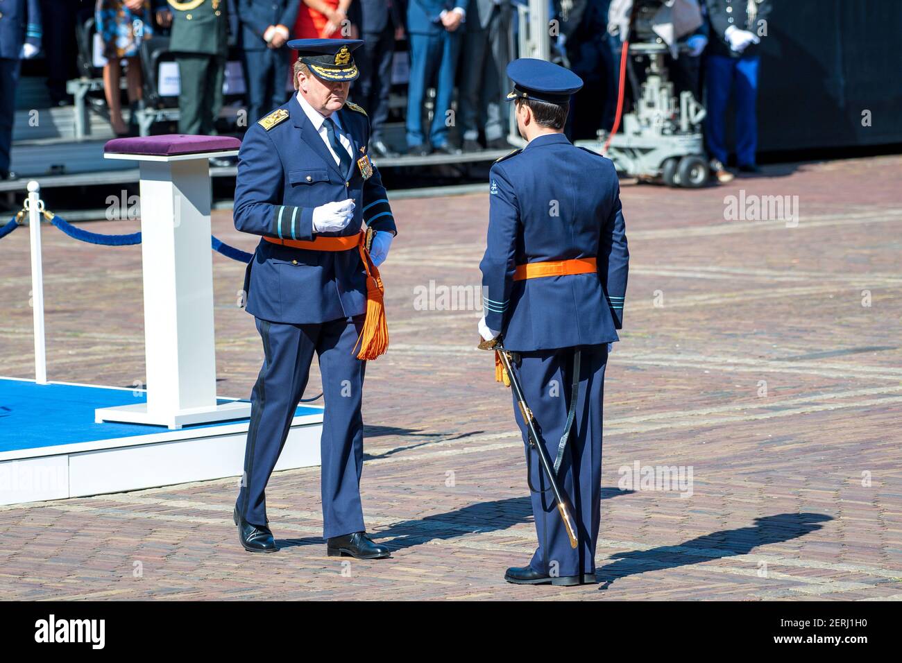 King Willem Alexander and Roy de Ruiter during the presentation of the ...