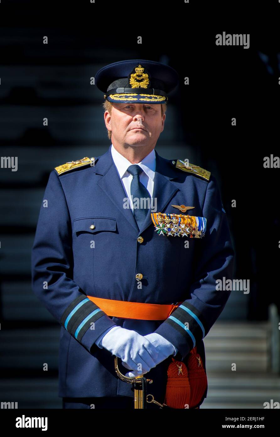 King Willem Alexander during the presentation of the Militairy Willems ...
