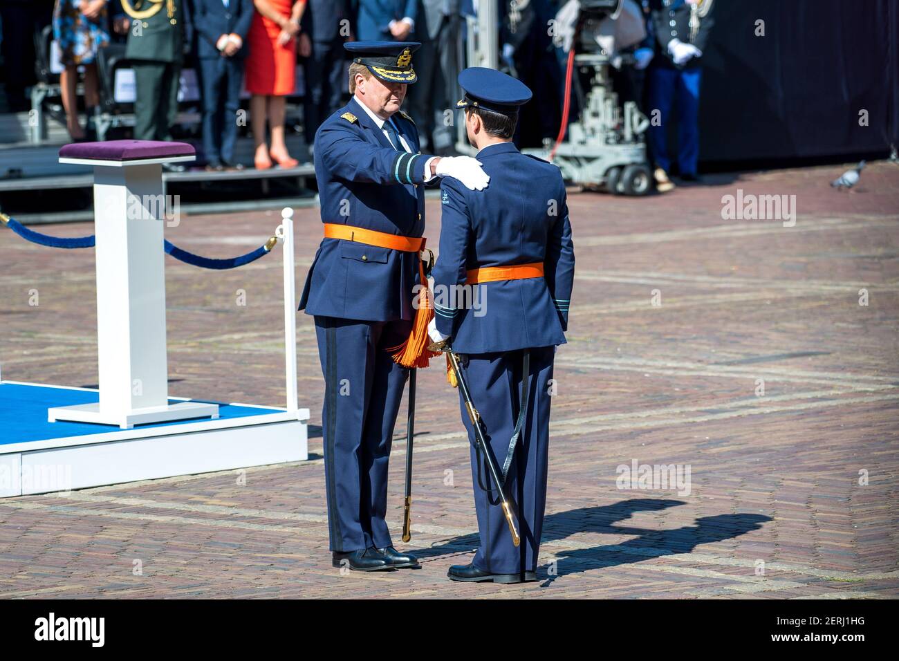 King Willem Alexander and Roy de Ruiter during the presentation of the ...