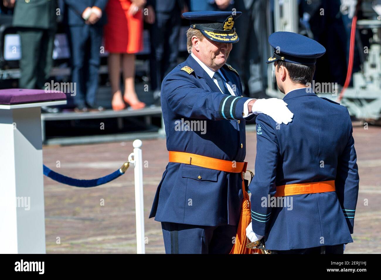 King Willem Alexander and Roy de Ruiter during the presentation of the ...