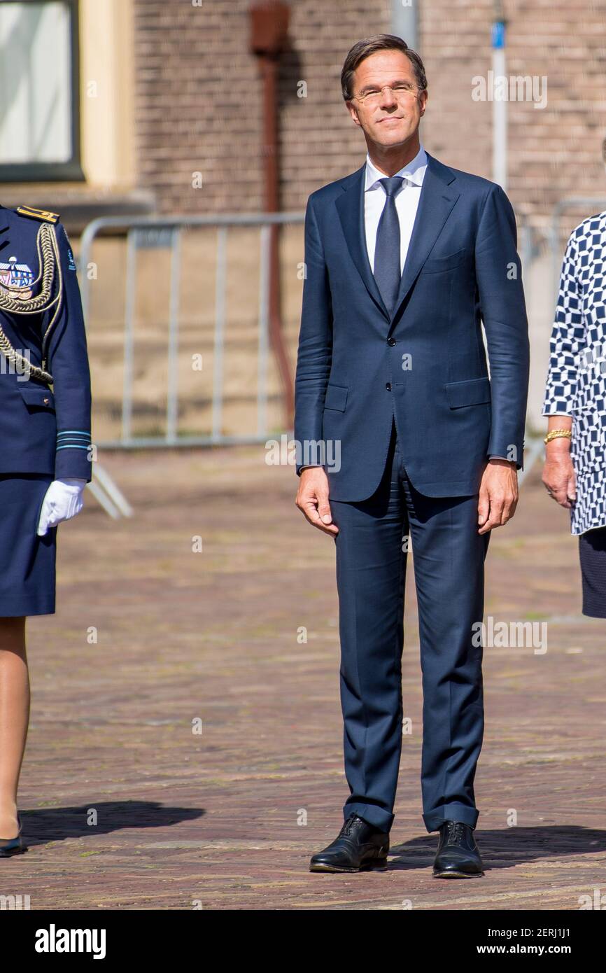 Mark Rutte during the presentation of the Militairy Willems-Orde to ...