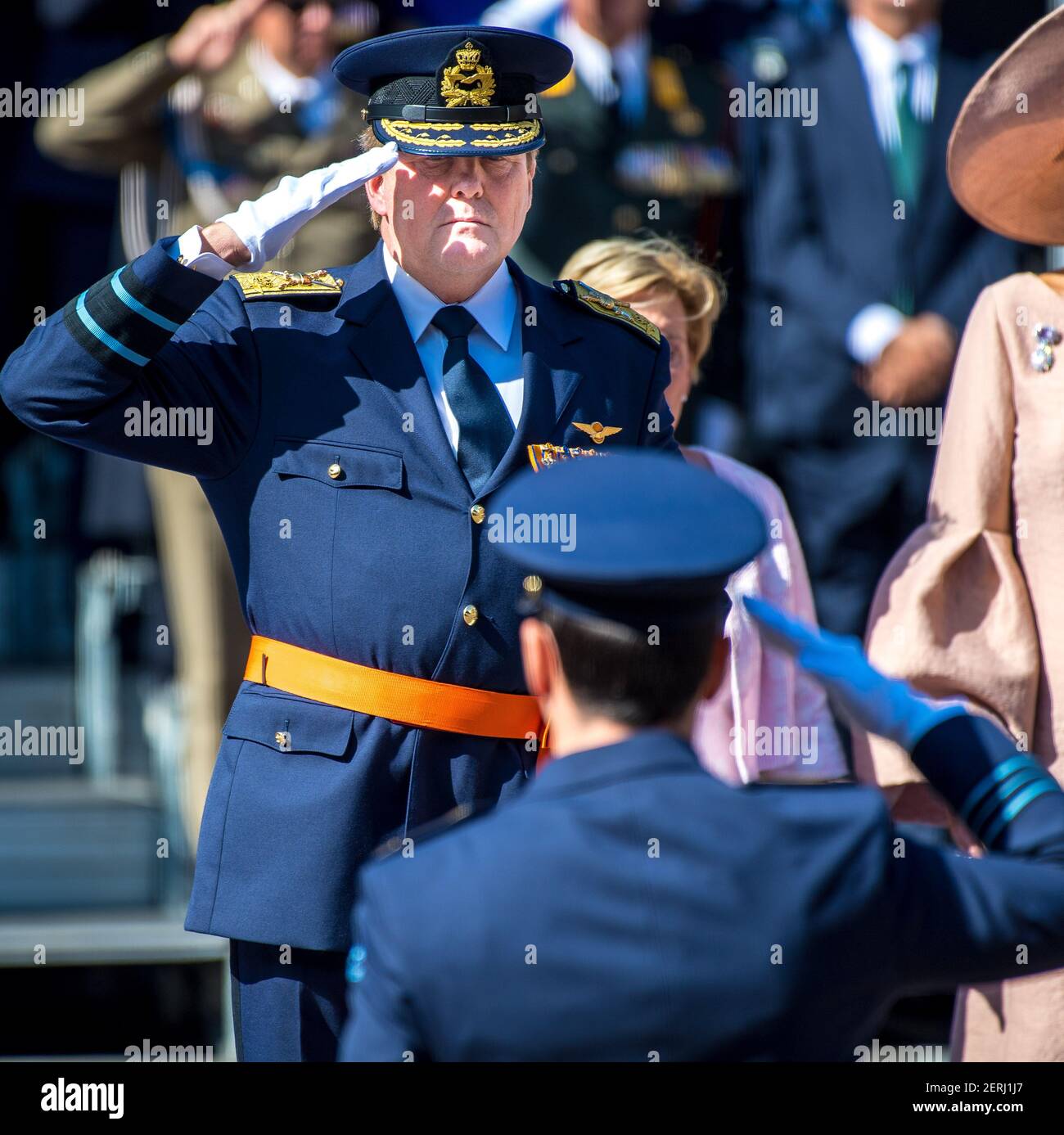 King Willem Alexander and Roy de Ruiter during the presentation of the ...
