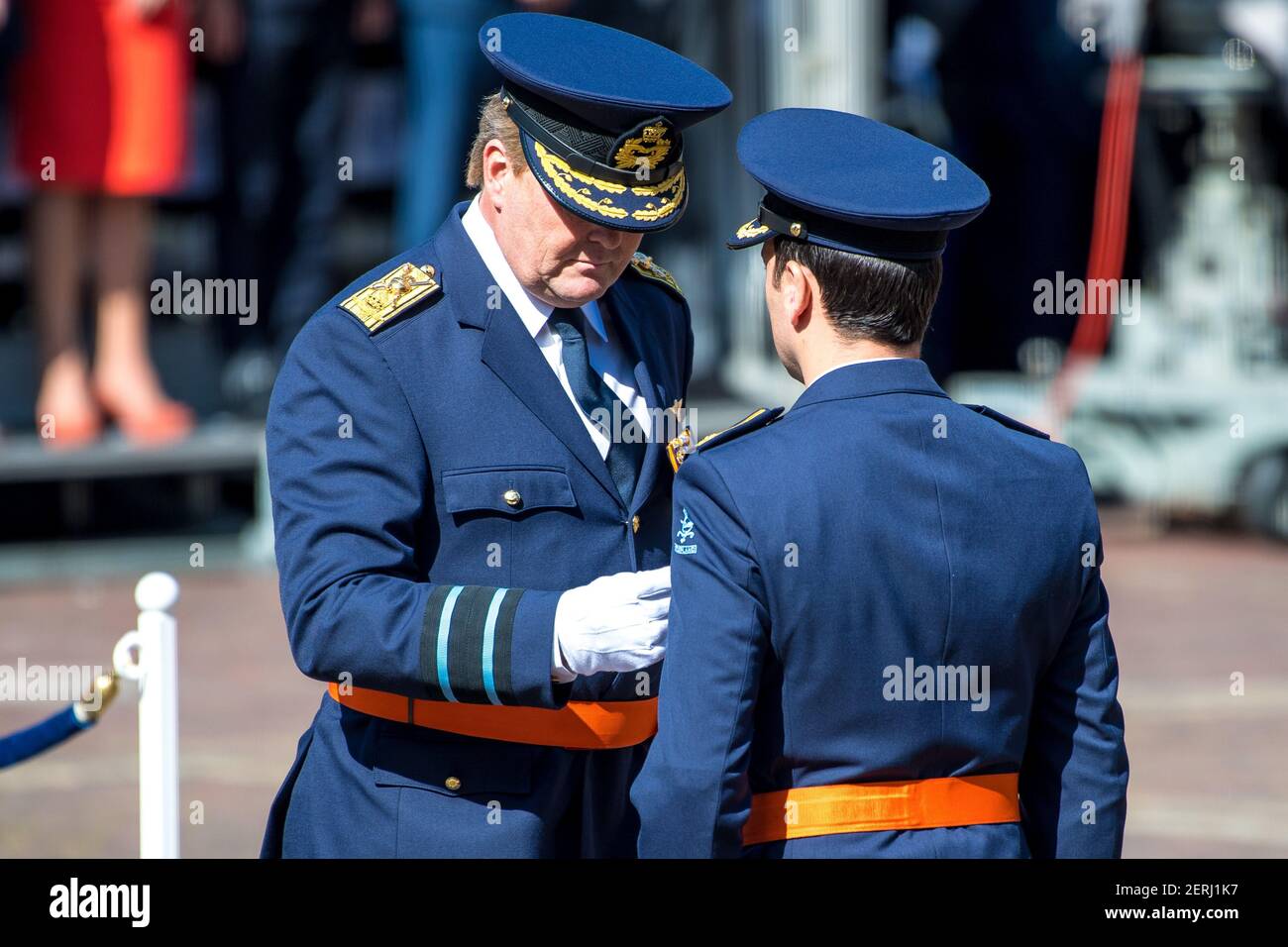 King Willem Alexander and Roy de Ruiter during the presentation of the ...