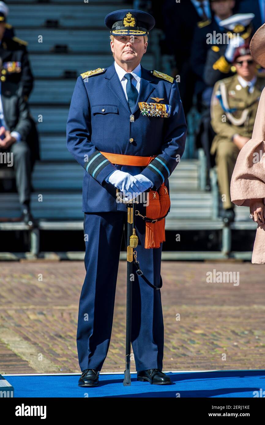 King Willem Alexander during the presentation of the Militairy Willems ...