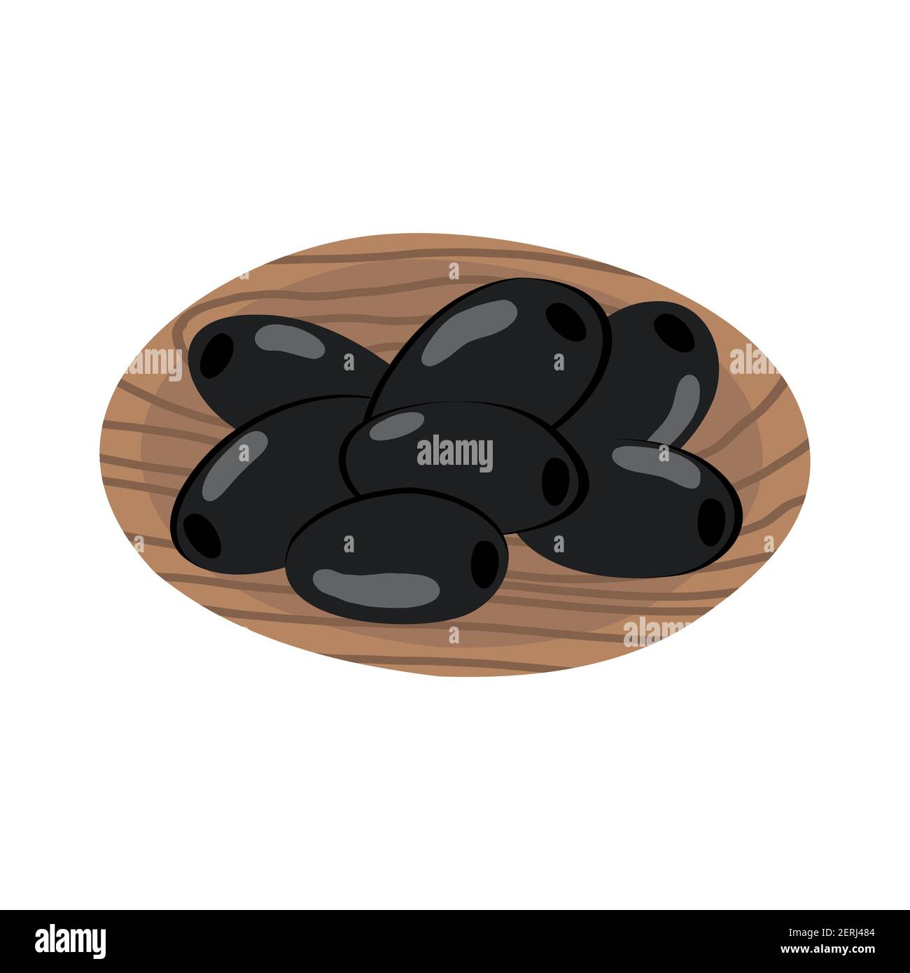 Olives fruit in olive tree Stock Vector Images - Alamy