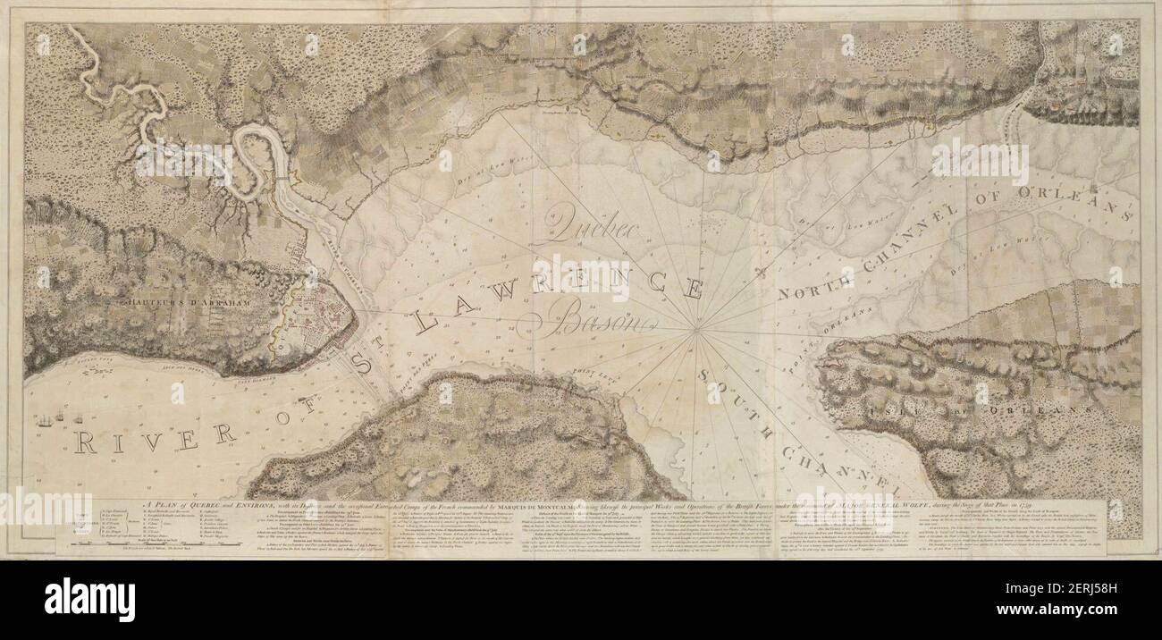 Antique quebec map hi-res stock photography and images - Alamy
