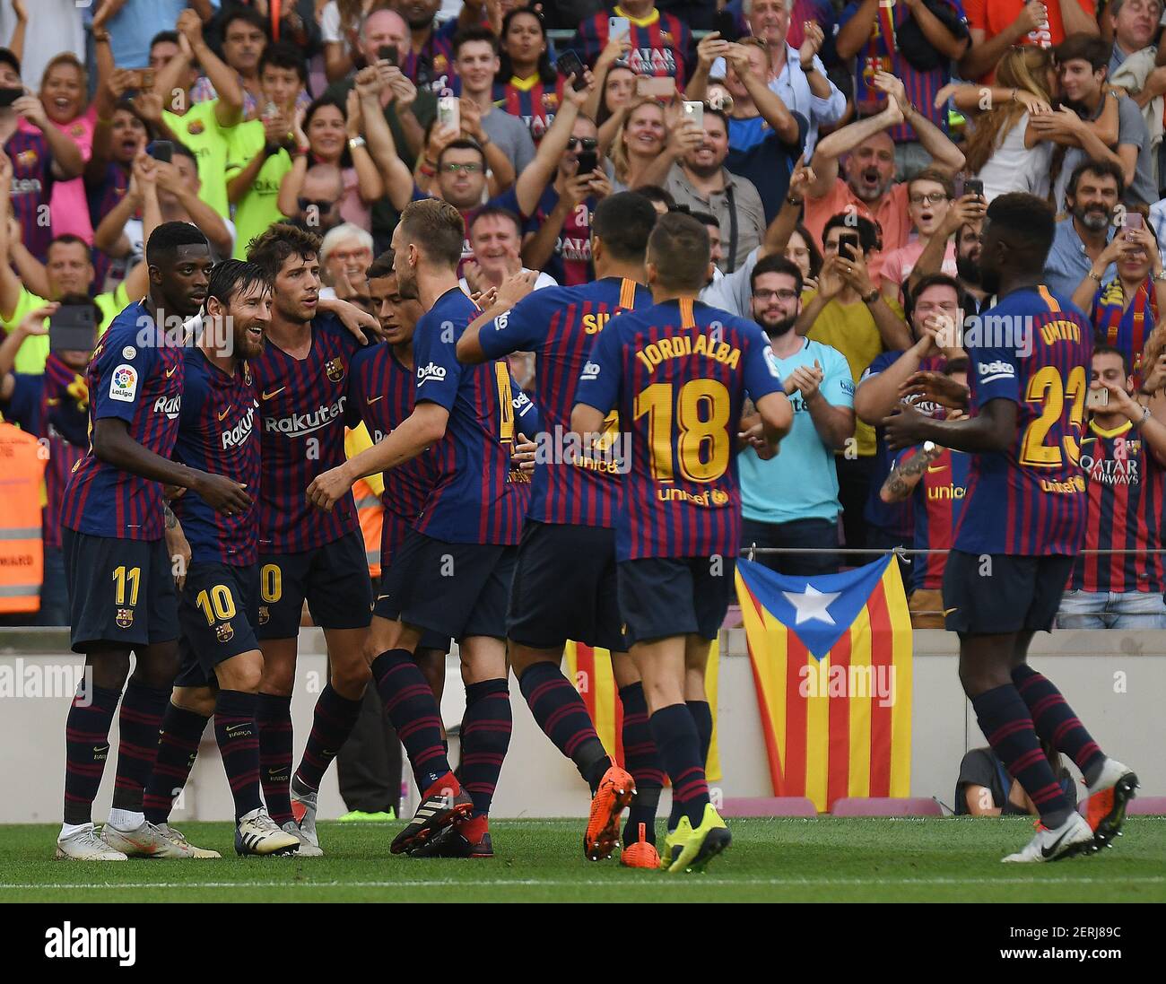 BARCELONA, 02-09-2018. LaLiga 2018/ 2019, date 3. during the game FC ...