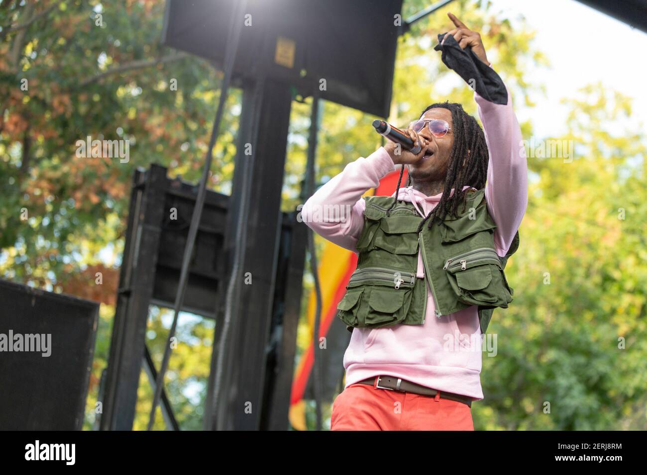 Lil B (Brandon McCartney) during Made In America Music Festival at ...