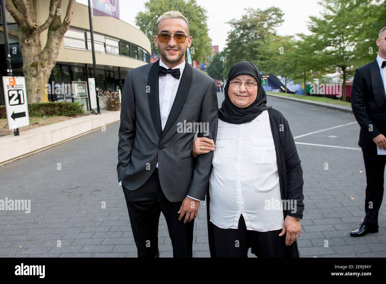 Hakim Ziyech with his family during Gala Voetballer van het Jaar 2018 ...