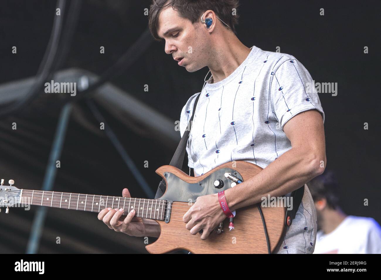 David Longstreth of Dirty Projectors performs on stage with his band at ...