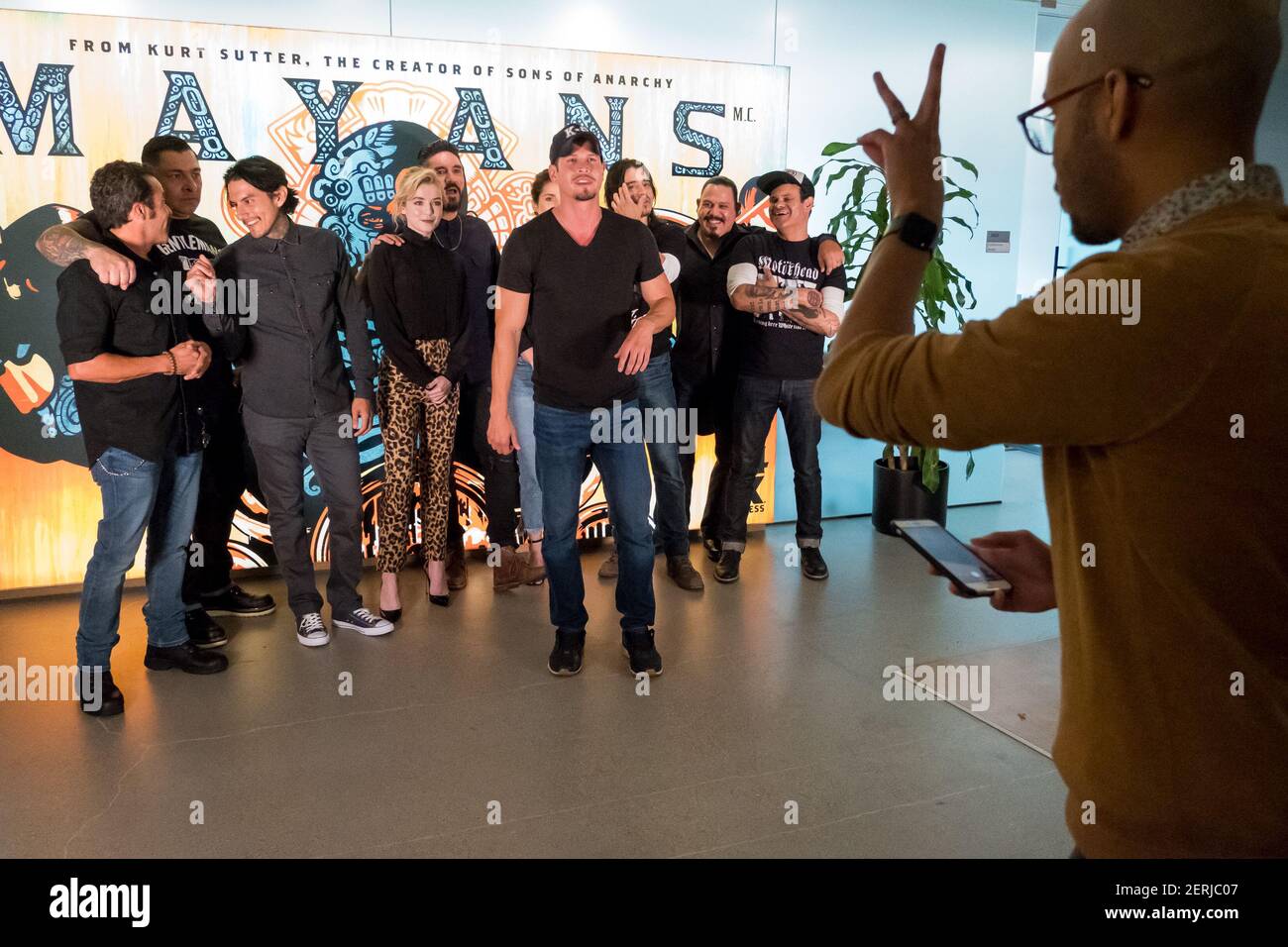 LOS ANGELES - SEPTEMBER 4: Cast of Mayans MC attends a social media ...
