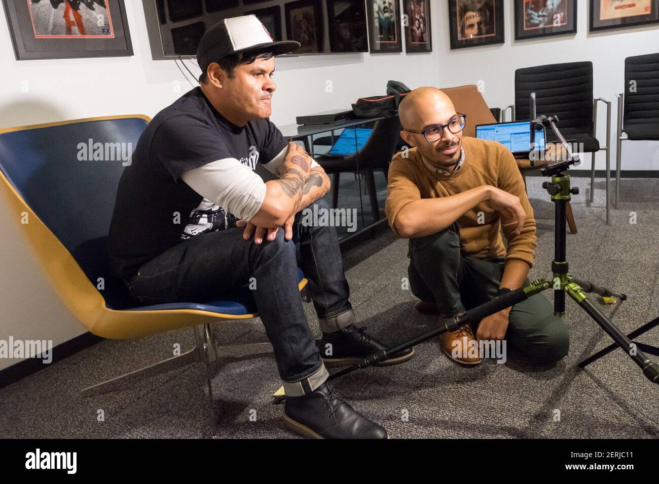 LOS ANGELES - SEPTEMBER 4: Elgin James (L) attends a social media party ...