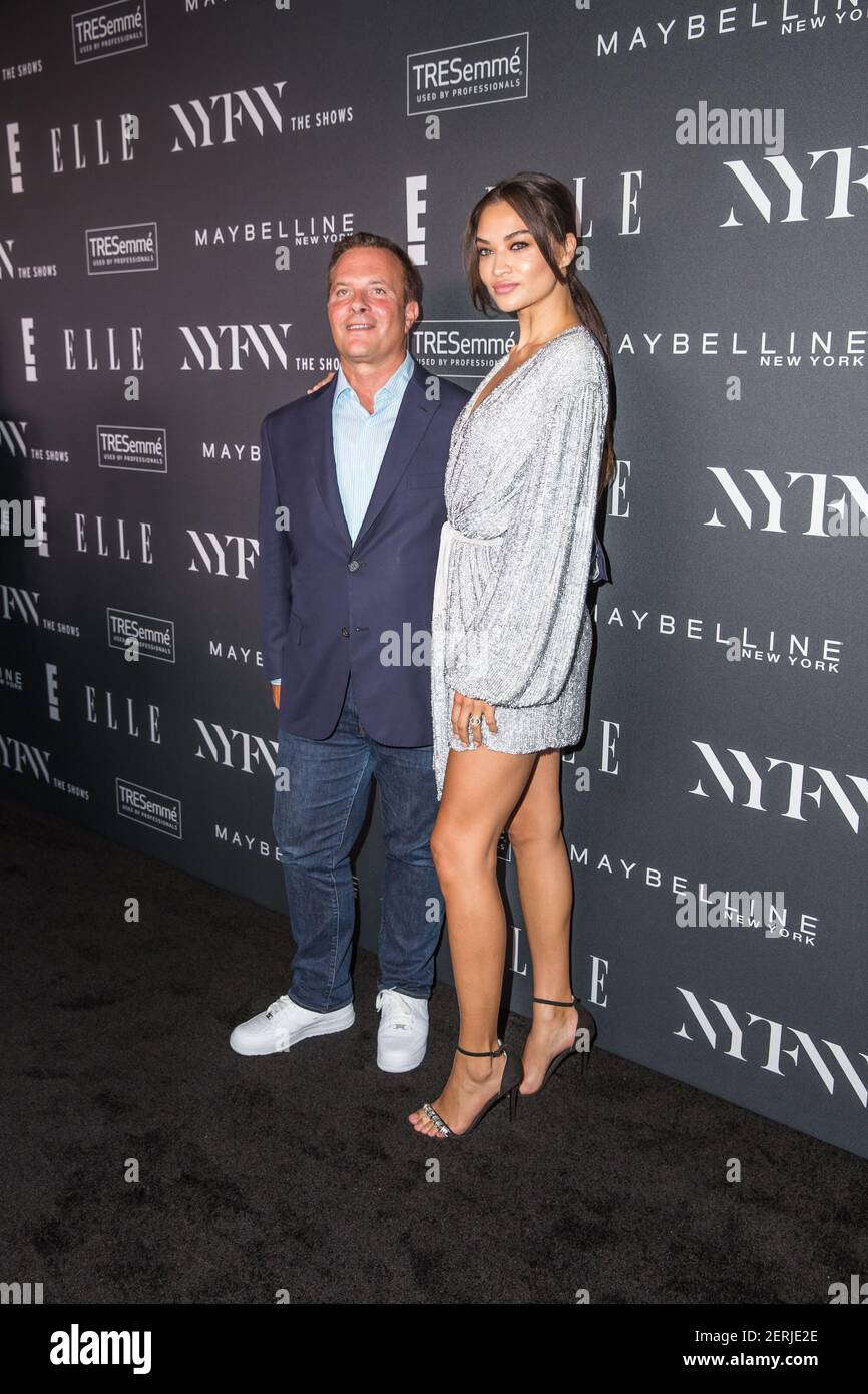 President of IMG models Ivan Bart (L) and Australian model Shanina ...