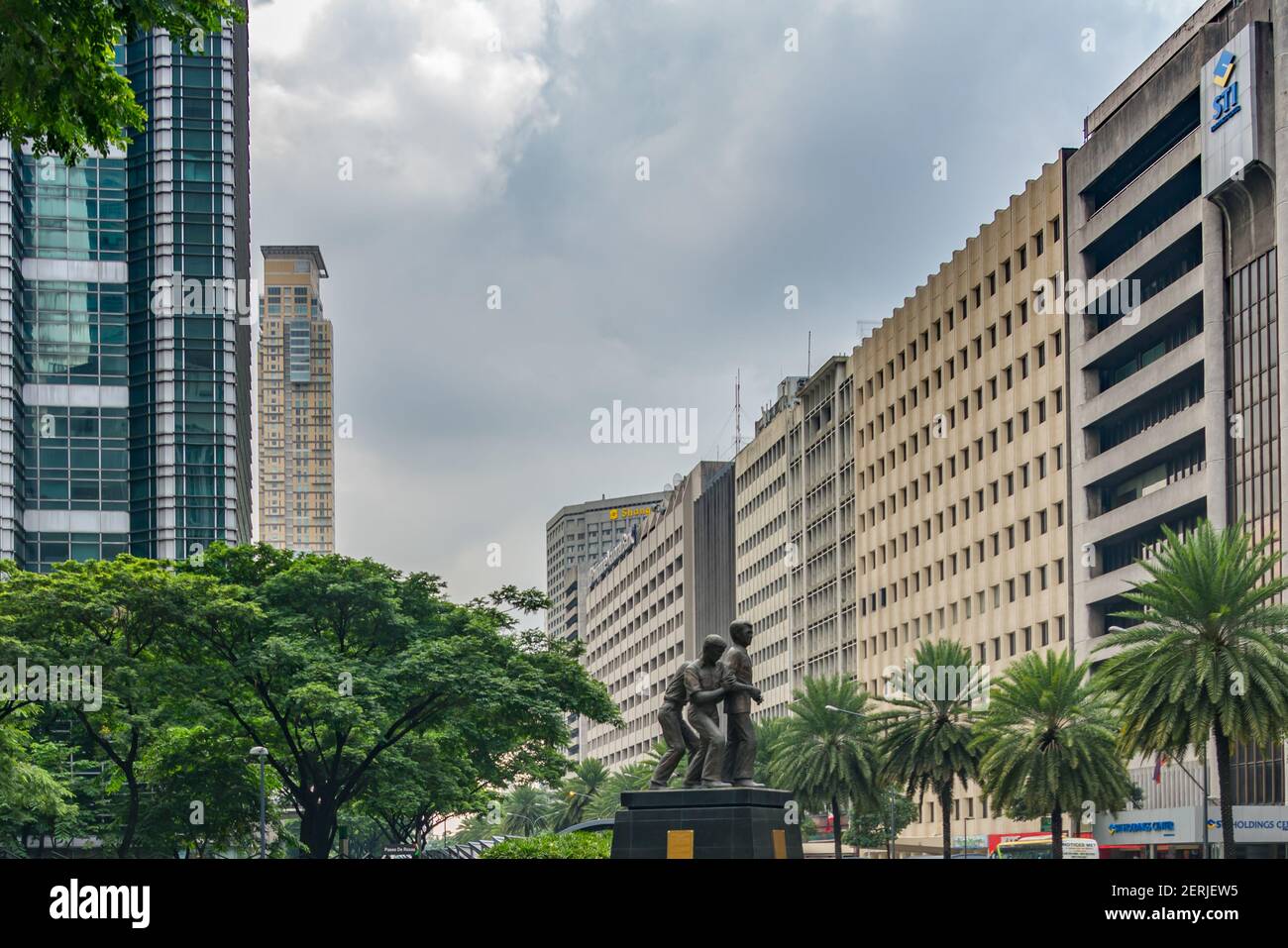 Makati, Metro Manila, Philippines - August 2018: Ninoy Aquino Monument ...