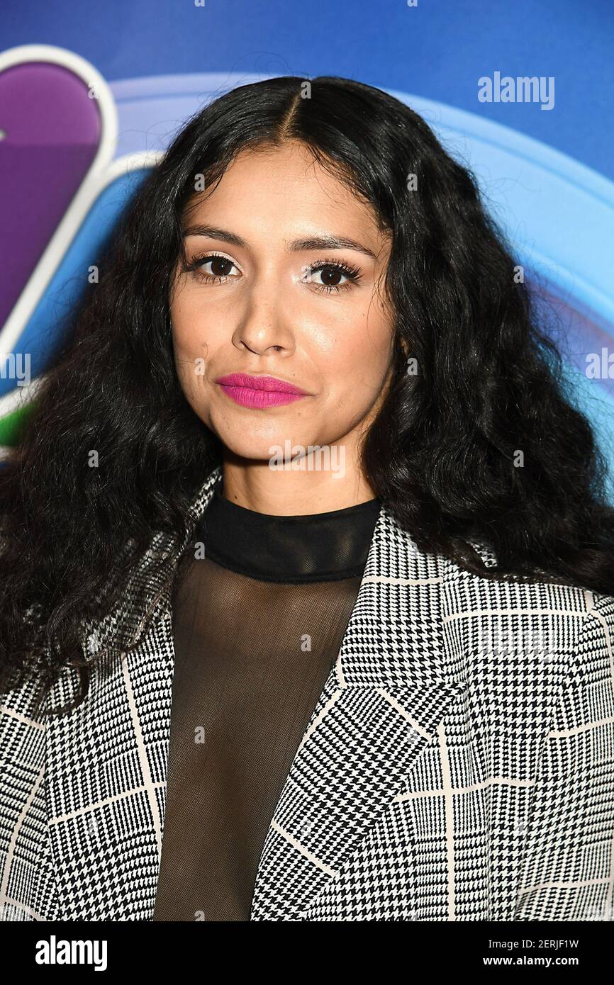 Miranda Rae Mayo of " Chicago Fire" attends the NBC New York Fall ...