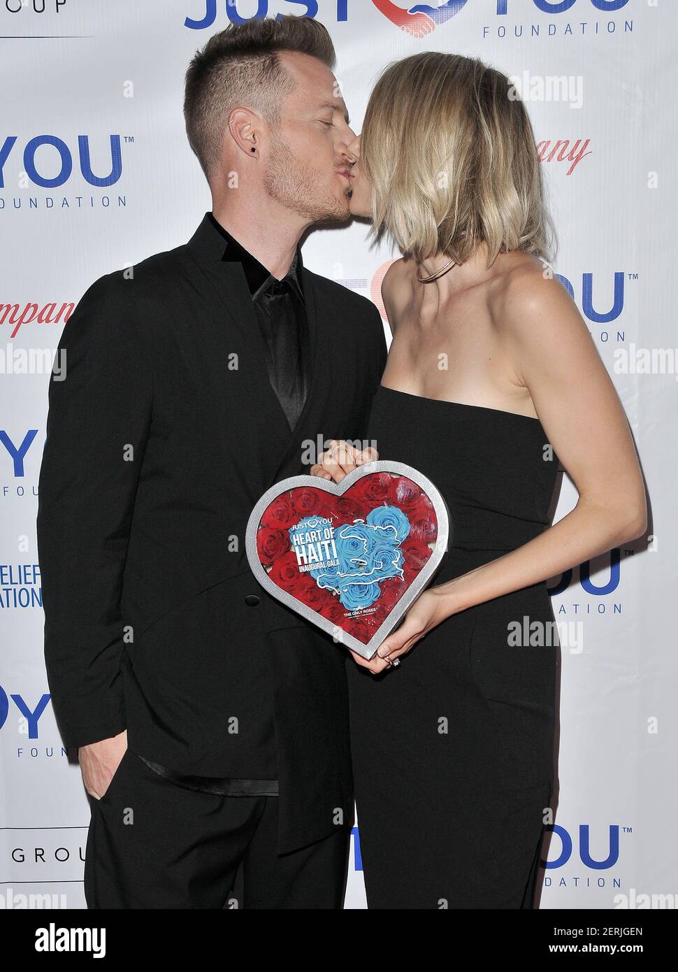 (L-R) Tyler Hubbard of Florida Georgia Line and Wife Hayley Stommel at ...