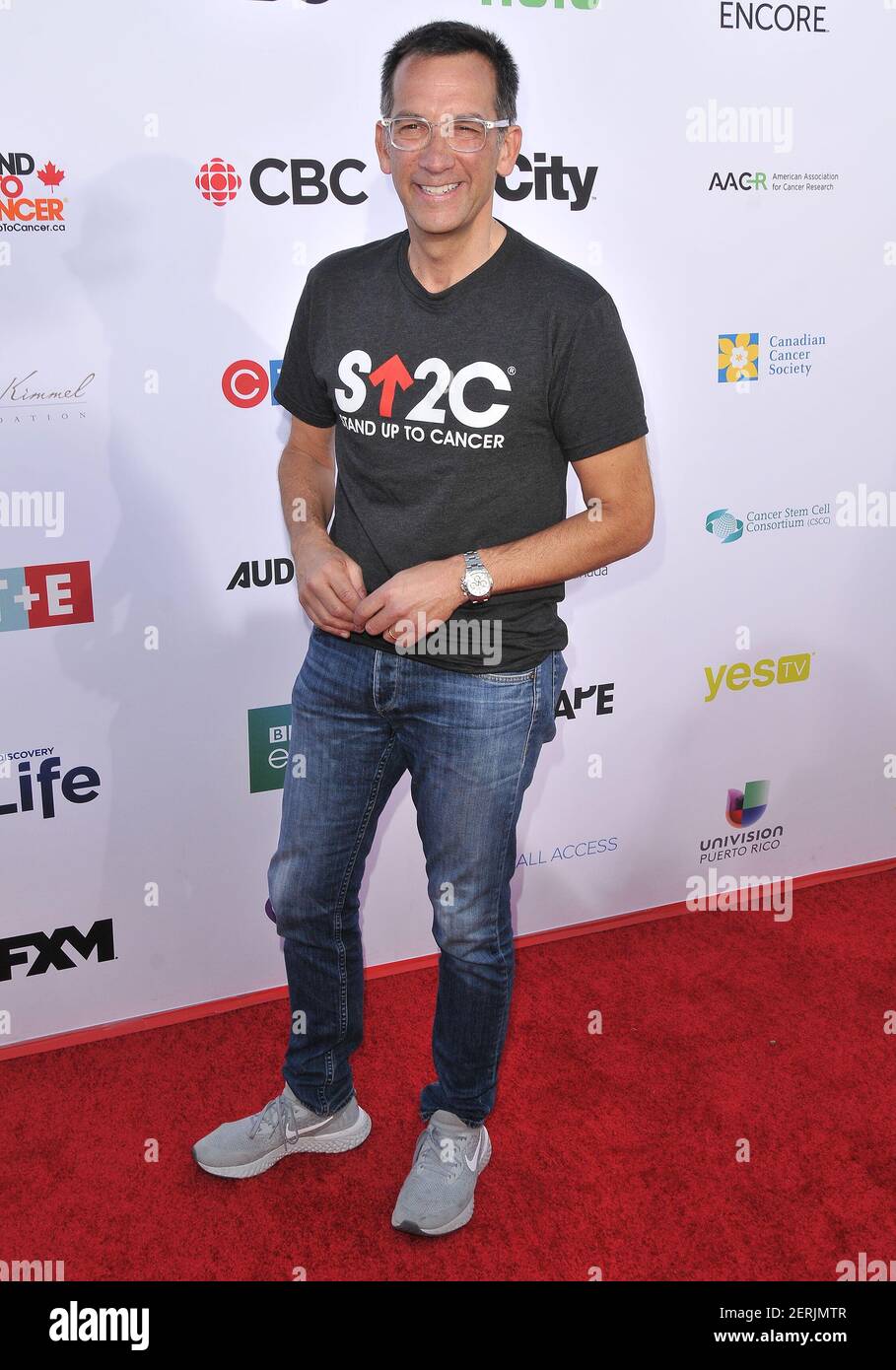 Dave Price arrives at Stand Up To Cancer 2018 held at The Barker Hangar ...