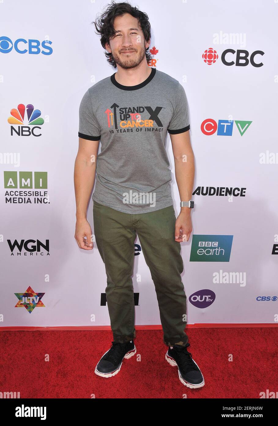 Markiplier arrives at Stand Up To Cancer 2018 held at The Barker Hangar ...