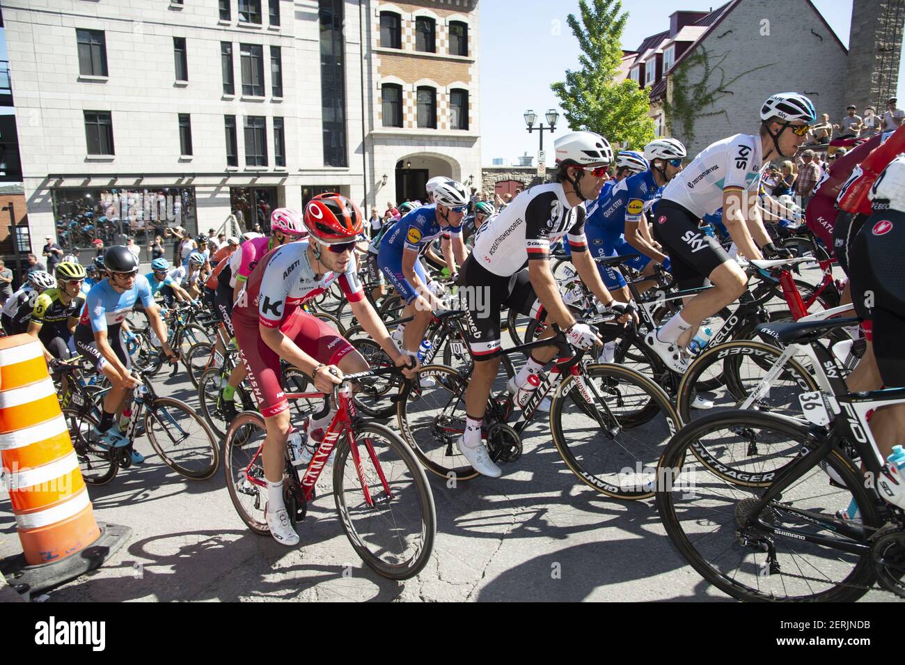 Michael Mathews in peloton, Quebec City, Quebec, CANADA, Sept. 7, 2018 ...