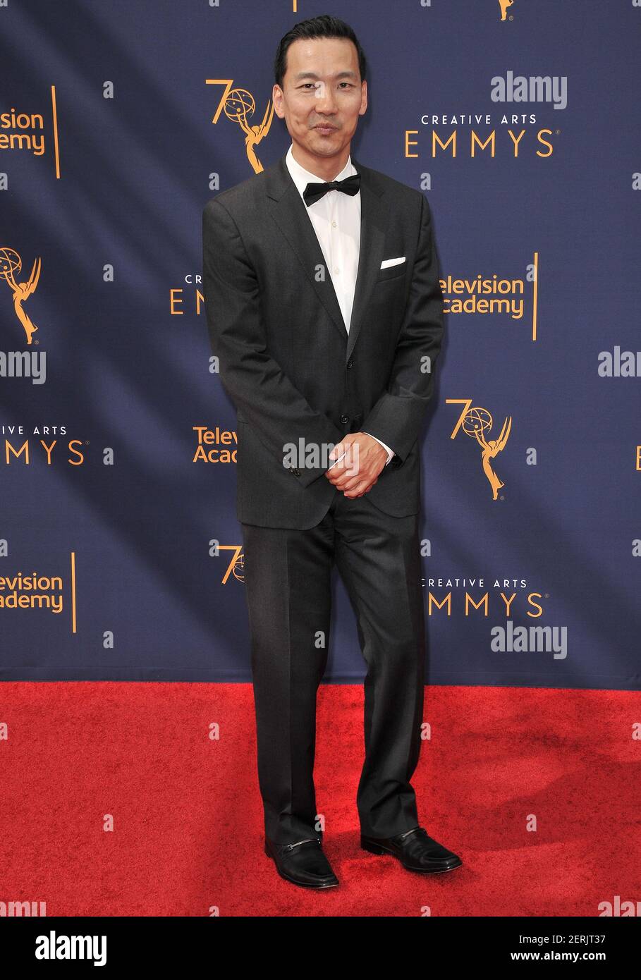 Eddie Shin arrives at the 2018 Creative Arts Emmy Awards - Day 1 held ...