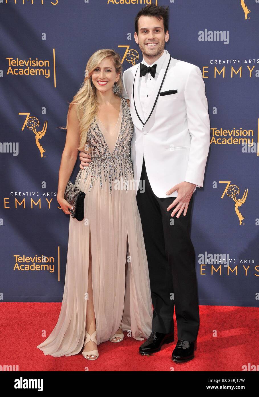 Stephanie Kerr and Cameron Kerr at the 2018 Creative Arts Emmy Awards ...
