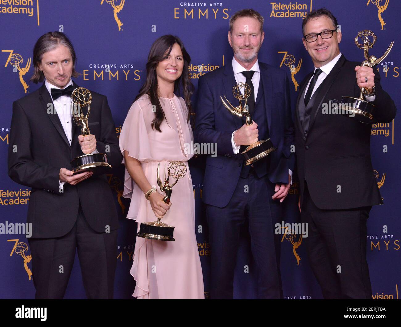 (L-R) Ronan Hill, Onnalee Blank, Richard Dyer, and Mathew Waters ...