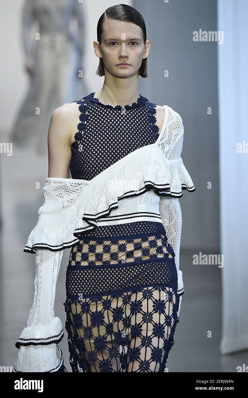 Model Daniela Kocianova walks on the runway during the Self-Portrait ...