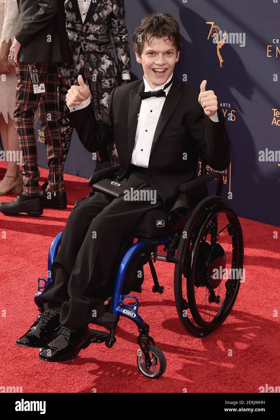 LOS ANGELES - SEPTEMBER 8: Micah Fowler at the 2018 Creative Arts Emmy ...