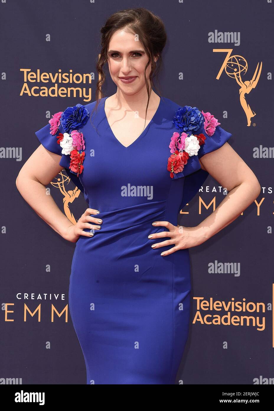 LOS ANGELES - SEPTEMBER 8: Megan Amram at the 2018 Creative Arts Emmy ...