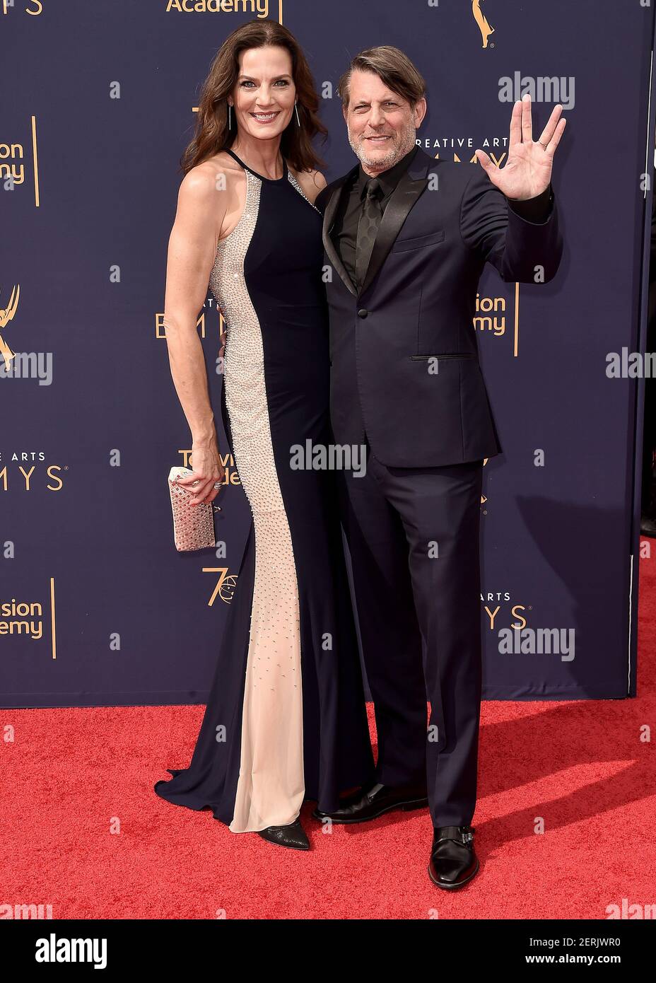 LOS ANGELES - SEPTEMBER 8: Terry Farrell and Adam Nimoy at the 2018 ...