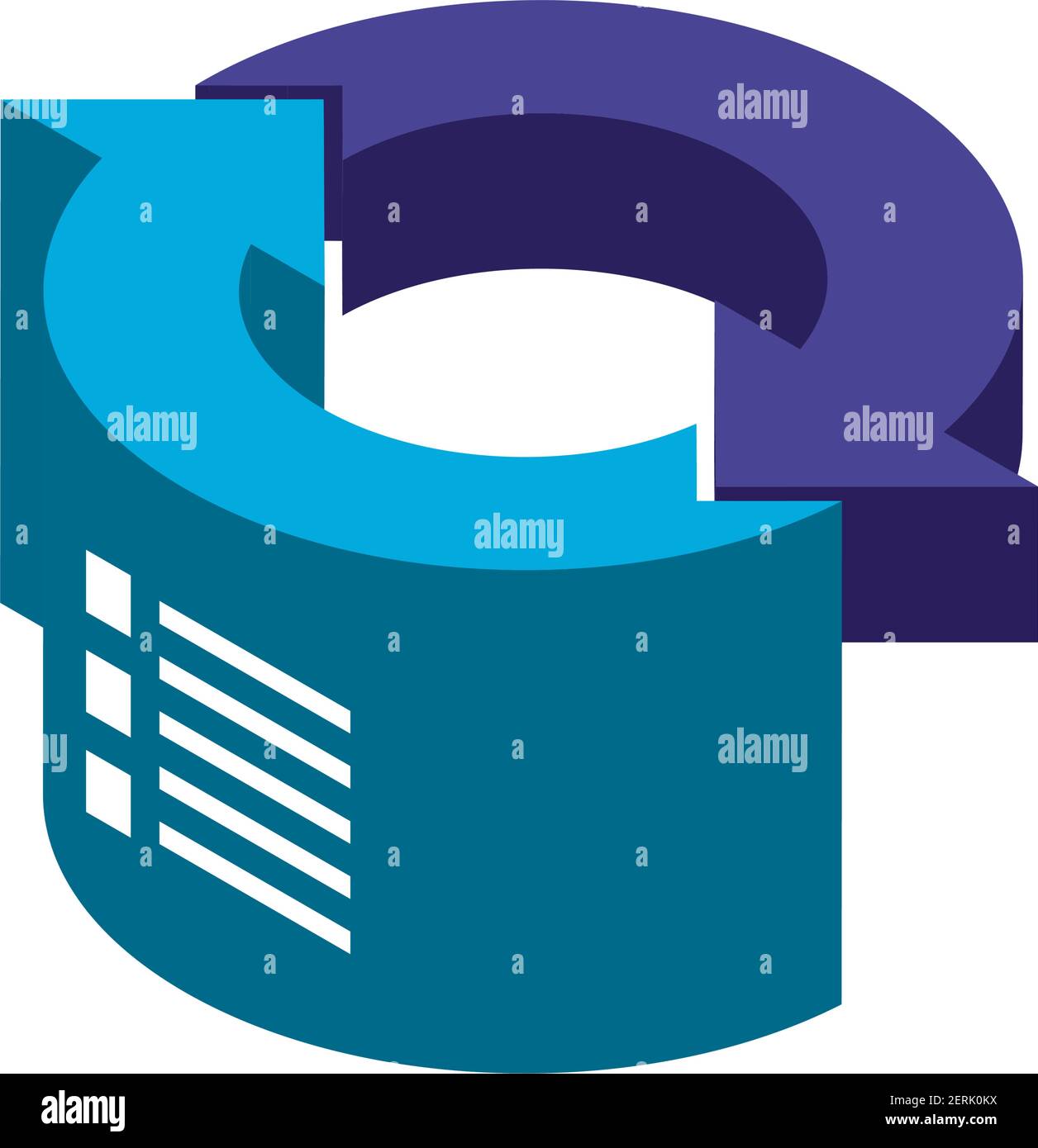 pie chart circle shape finance isometric style vector illustration ...