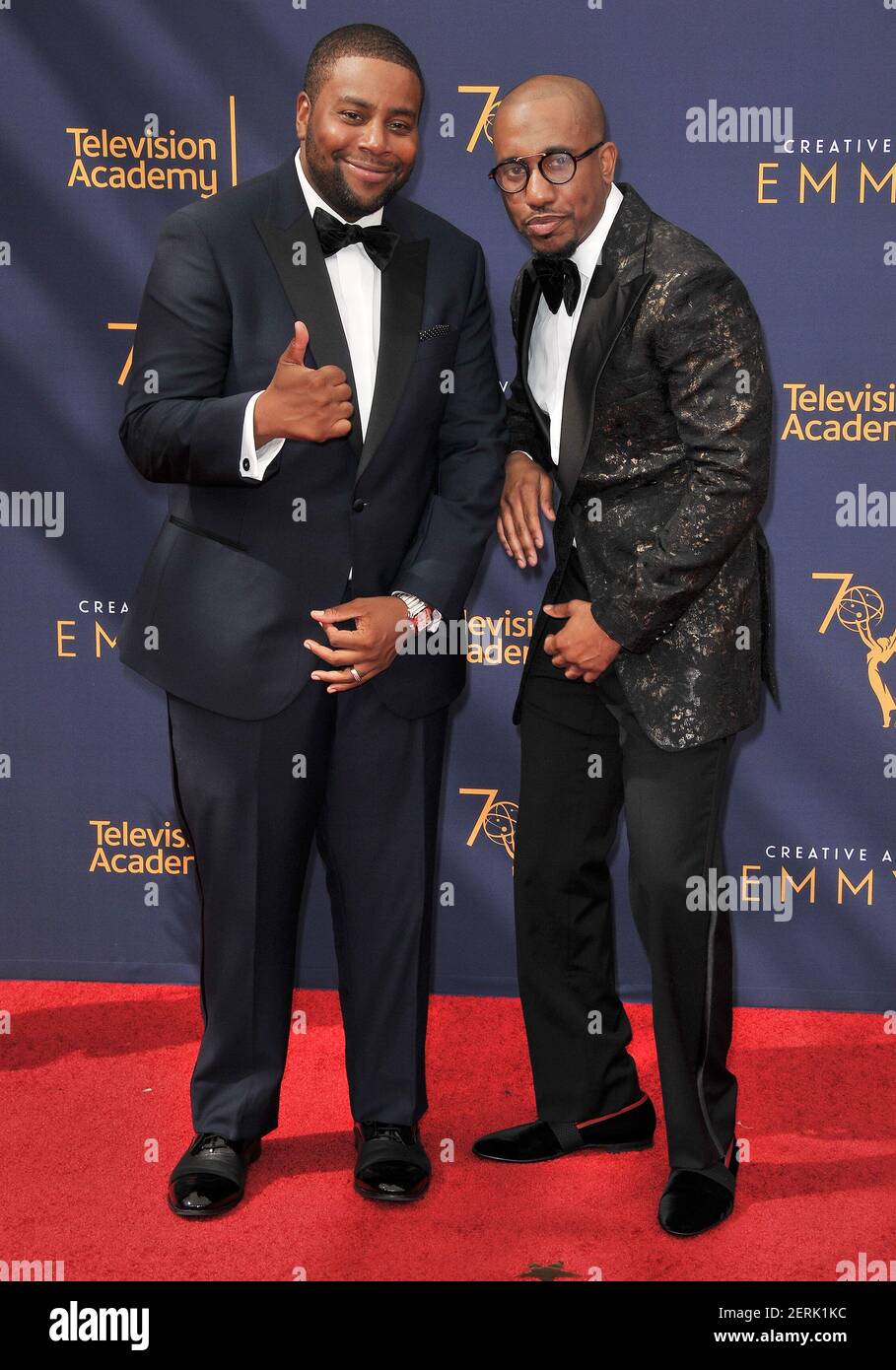 (L-R) Kenan Thompson and Chris Redd at the 2018 Creative Arts Emmy ...