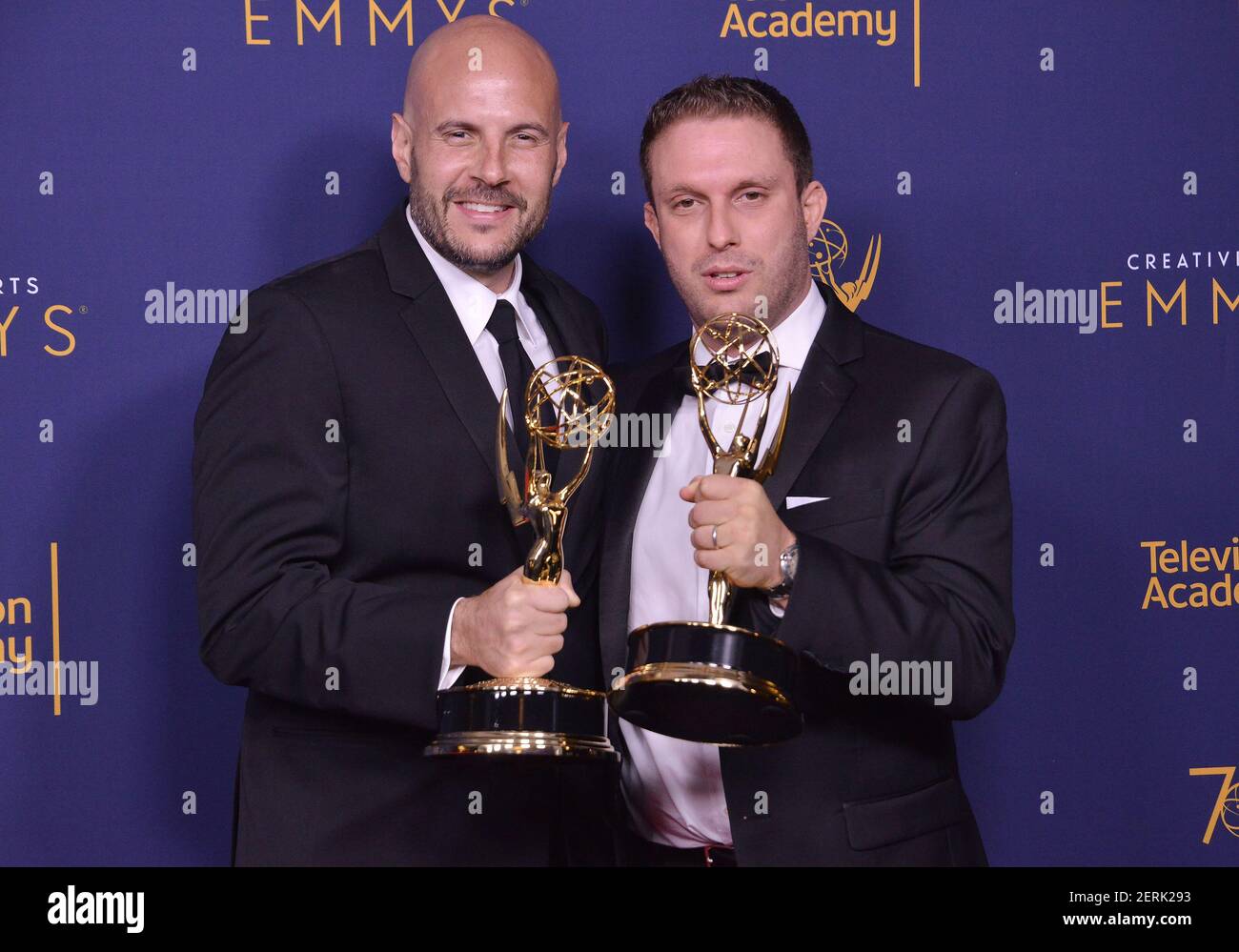 Eric Pankowski, left, and Benjamin Green winners of the award for ...