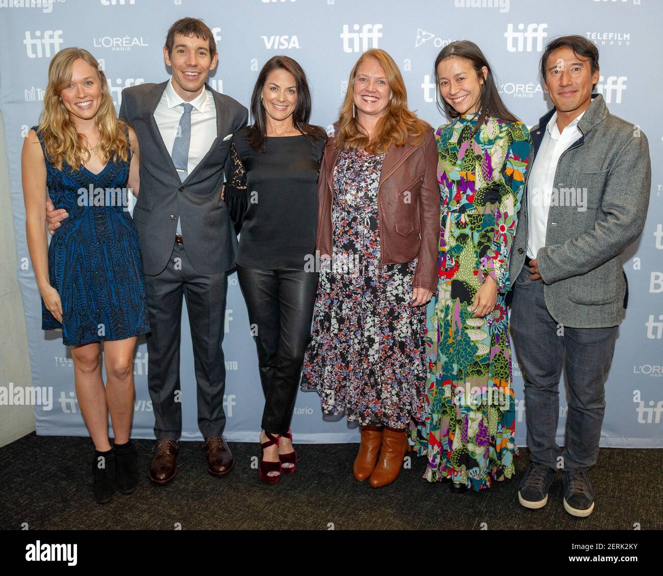 TORONTO - SEPTEMBER 9: Sanni McCandless, Alex Honnold, Courteney Monroe ...