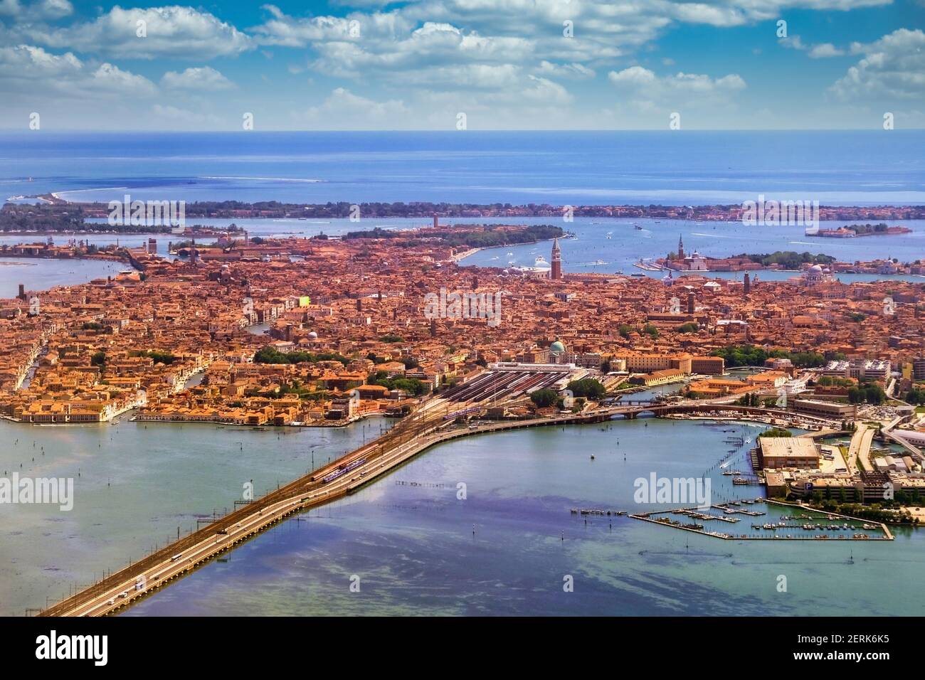 Aerial view of Venice Italy Stock Photo - Alamy
