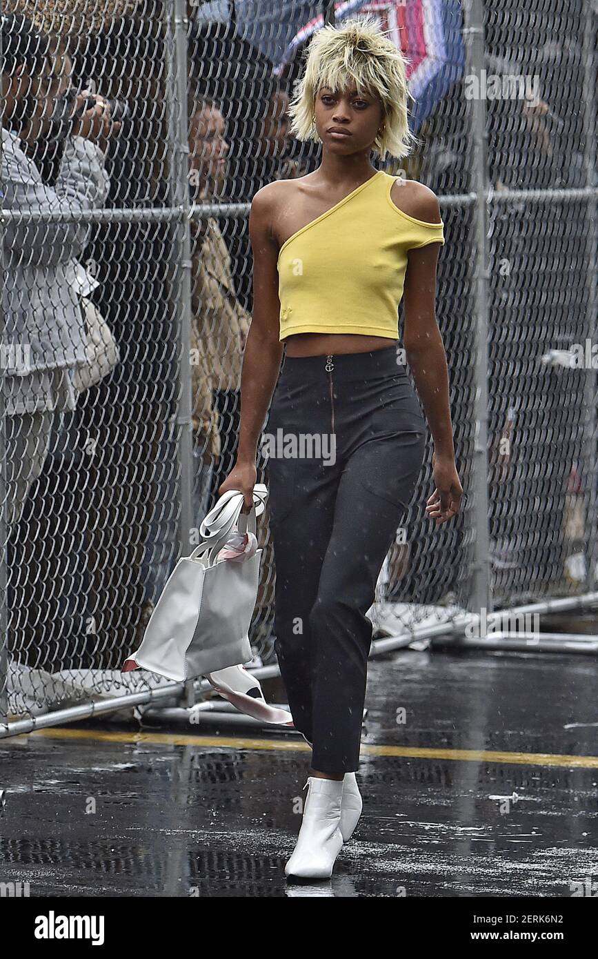 Model walks on the runway during the Telfar New York Fashion Week ...