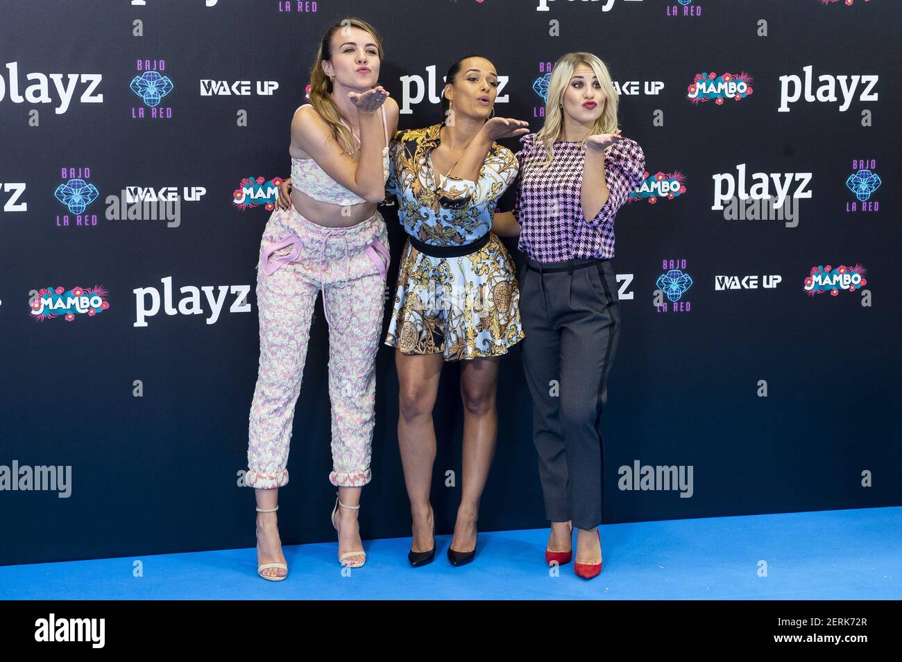 Actress Andrea Gasch, Chanel Terrero and Lucia Gil attends presentation ...