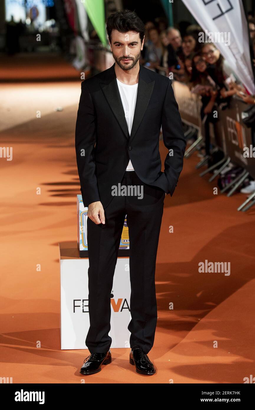 Actor Javier Rey attends to orange carpet of 'Velvet' during FestVal in ...