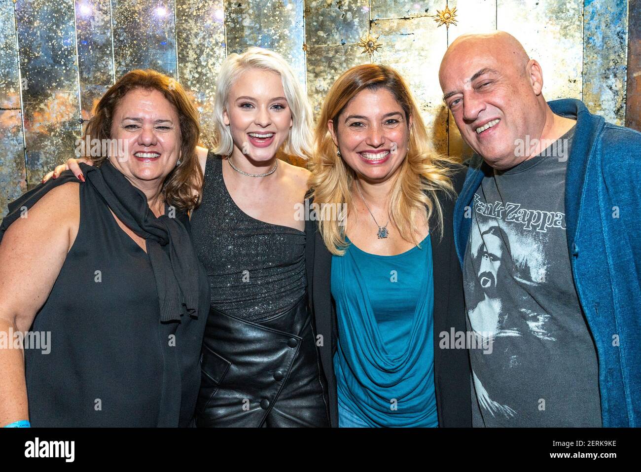NEW YORK - SEPTEMBER 11: Zara Larsson pose with guests during "An ...