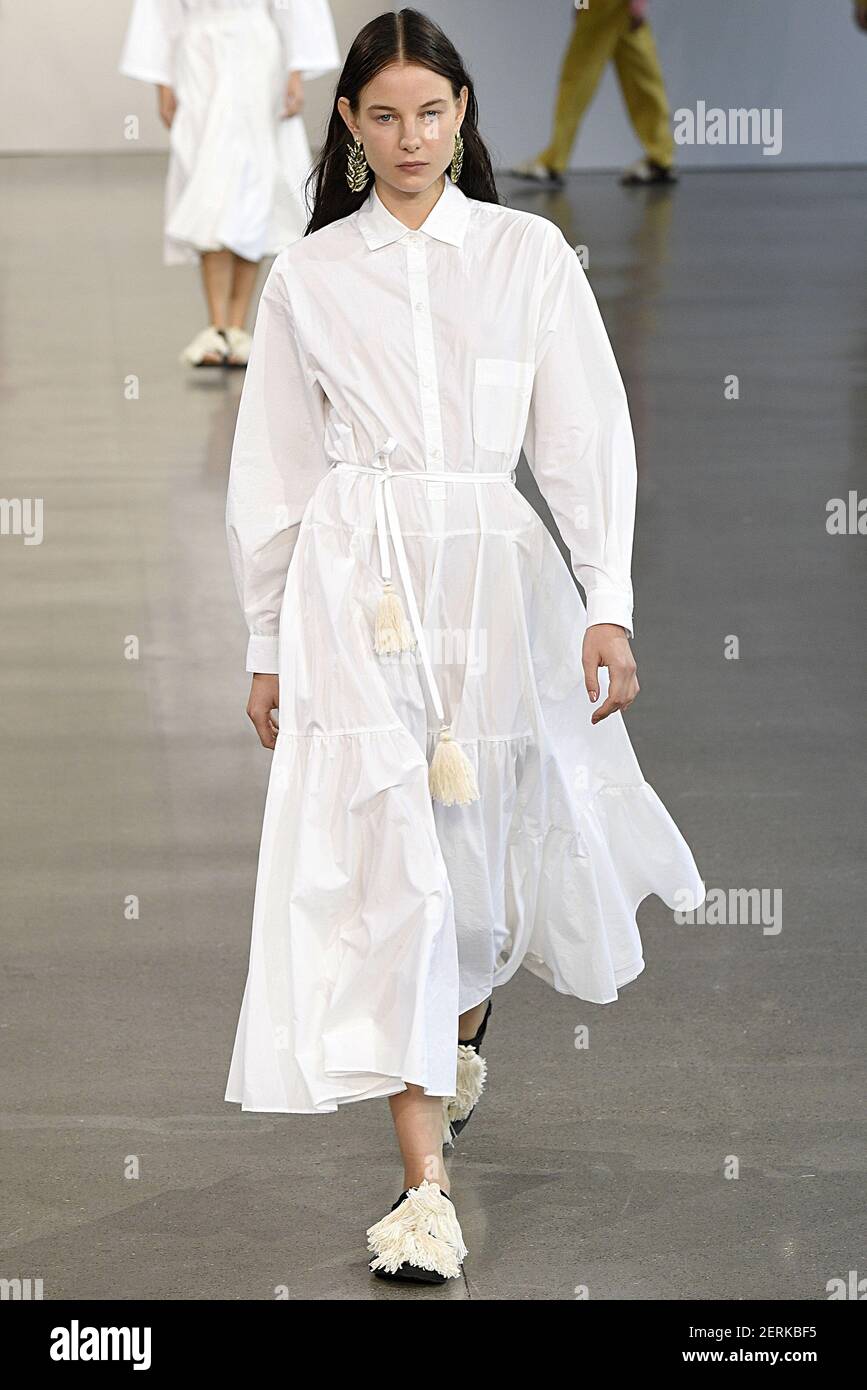 Model walks on the runway during the Tome New York Fashion Week Spring ...