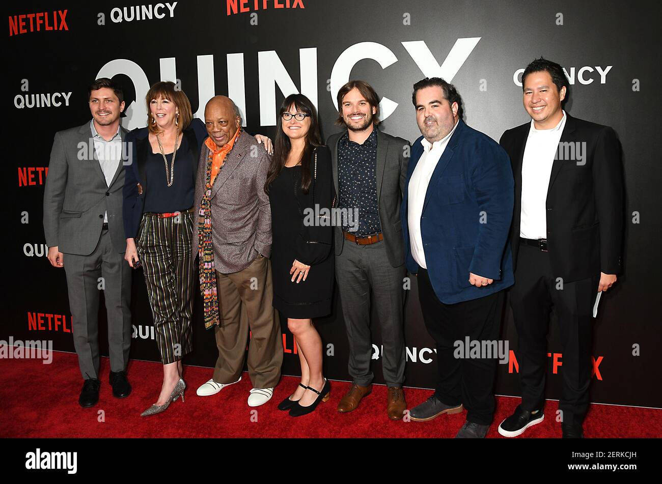 Quincy Jones and director Alan Hicks , director Alan Hicks and ...