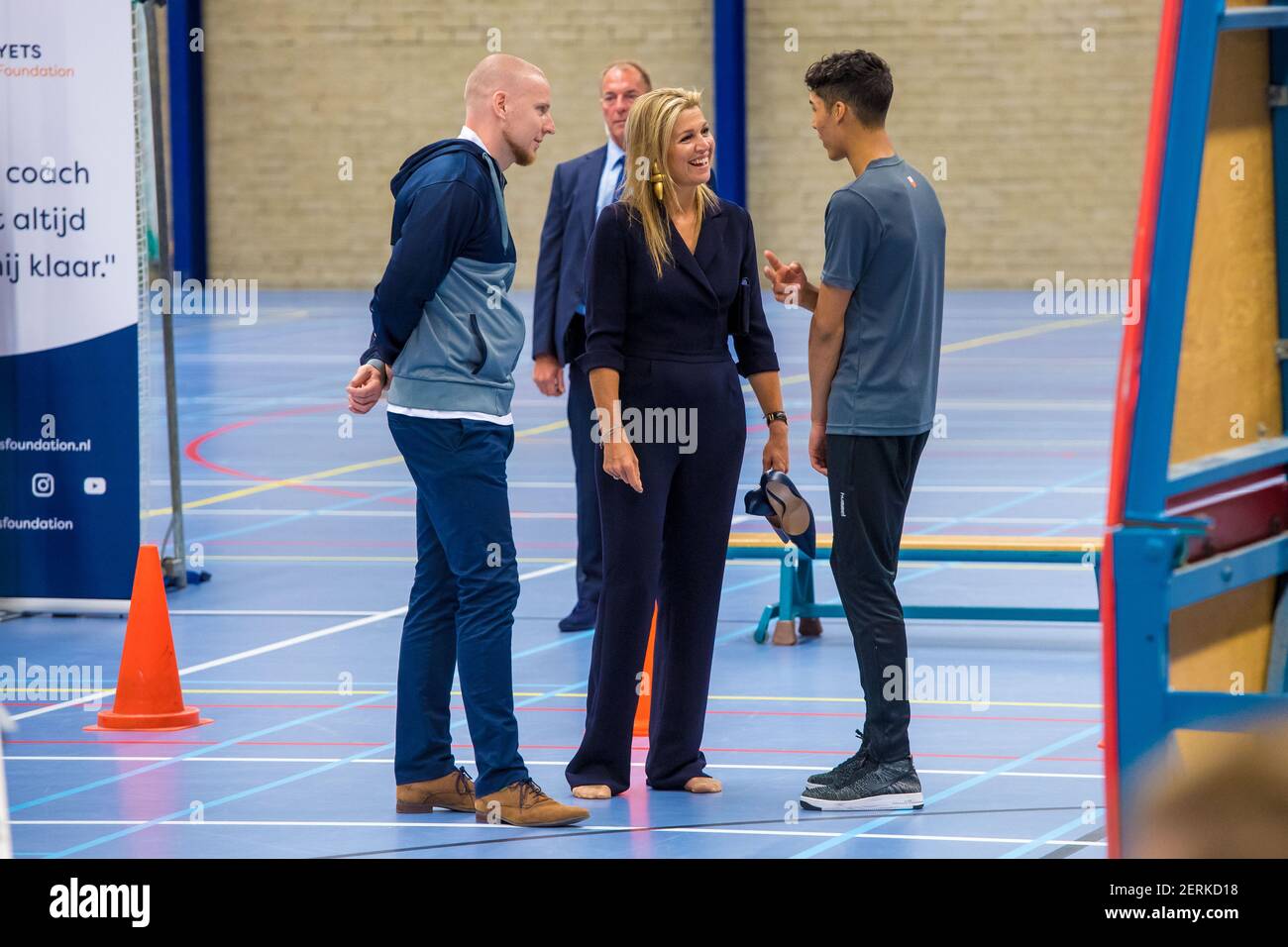 Queen Maxima of the Netherlands during a visit to YETS Foundation, one ...