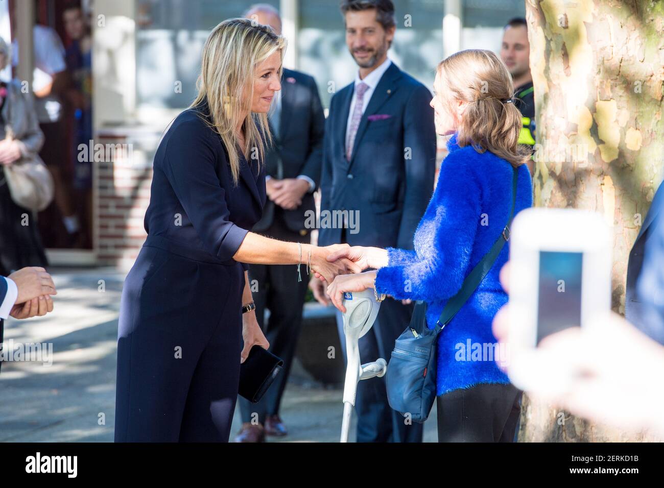 Queen Maxima of the Netherlands during a visit to YETS Foundation, one ...