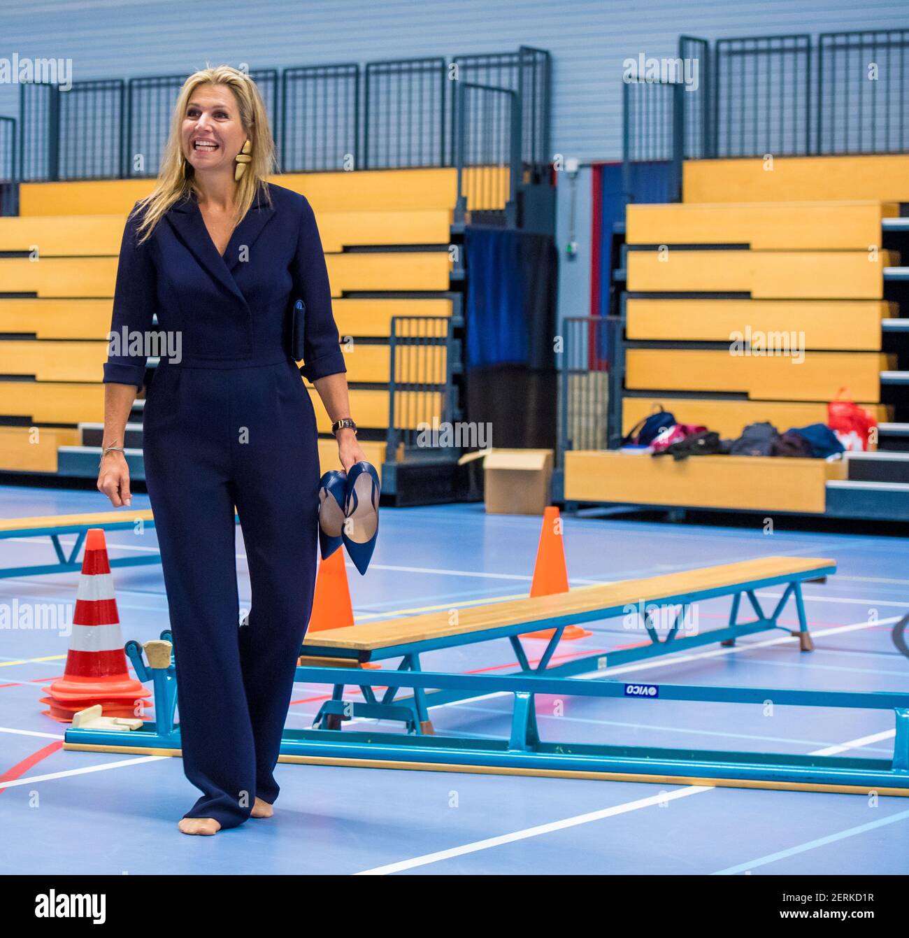 Queen Maxima of the Netherlands during a visit to YETS Foundation, one ...