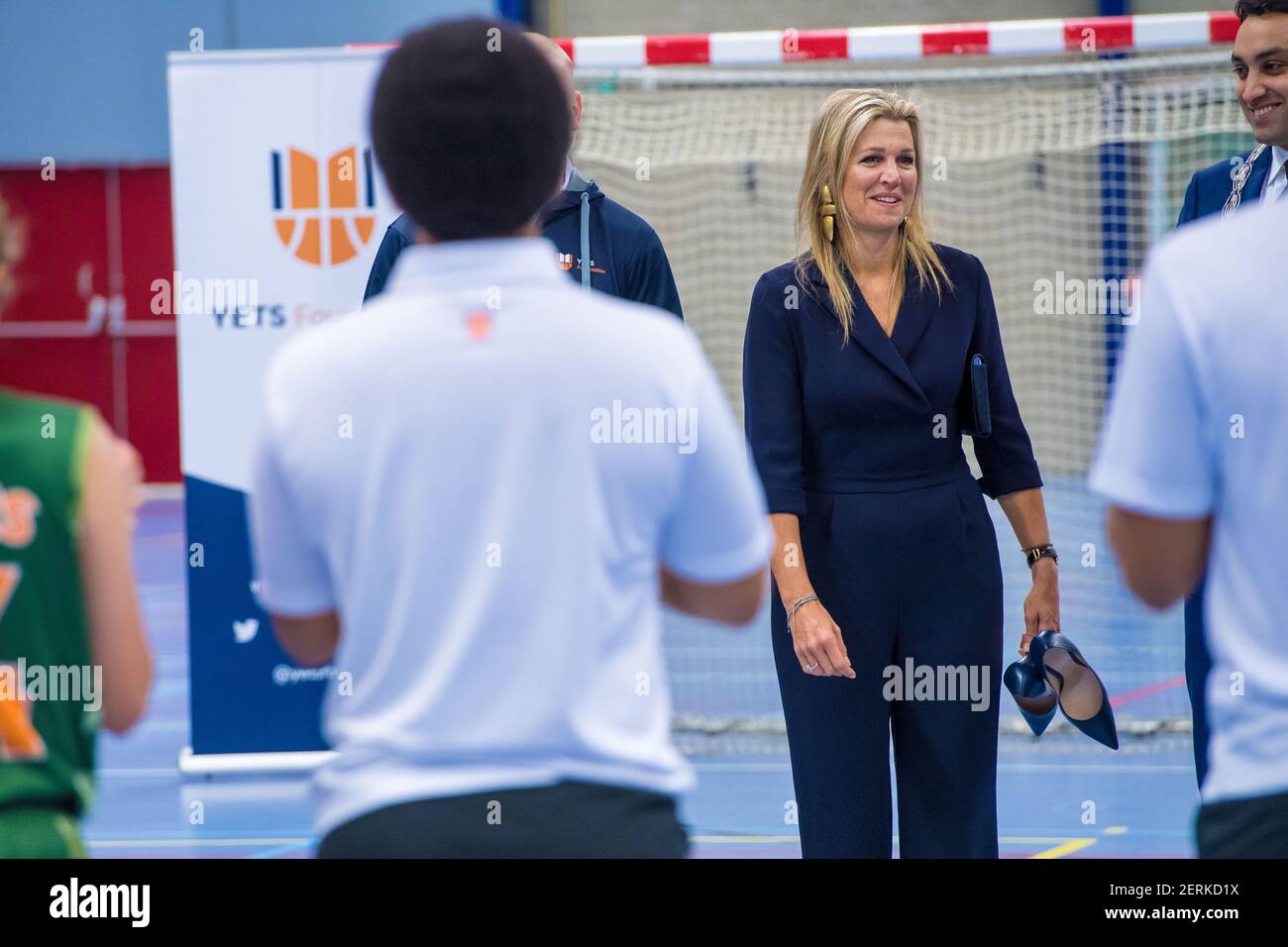 Queen Maxima of the Netherlands during a visit to YETS Foundation, one ...